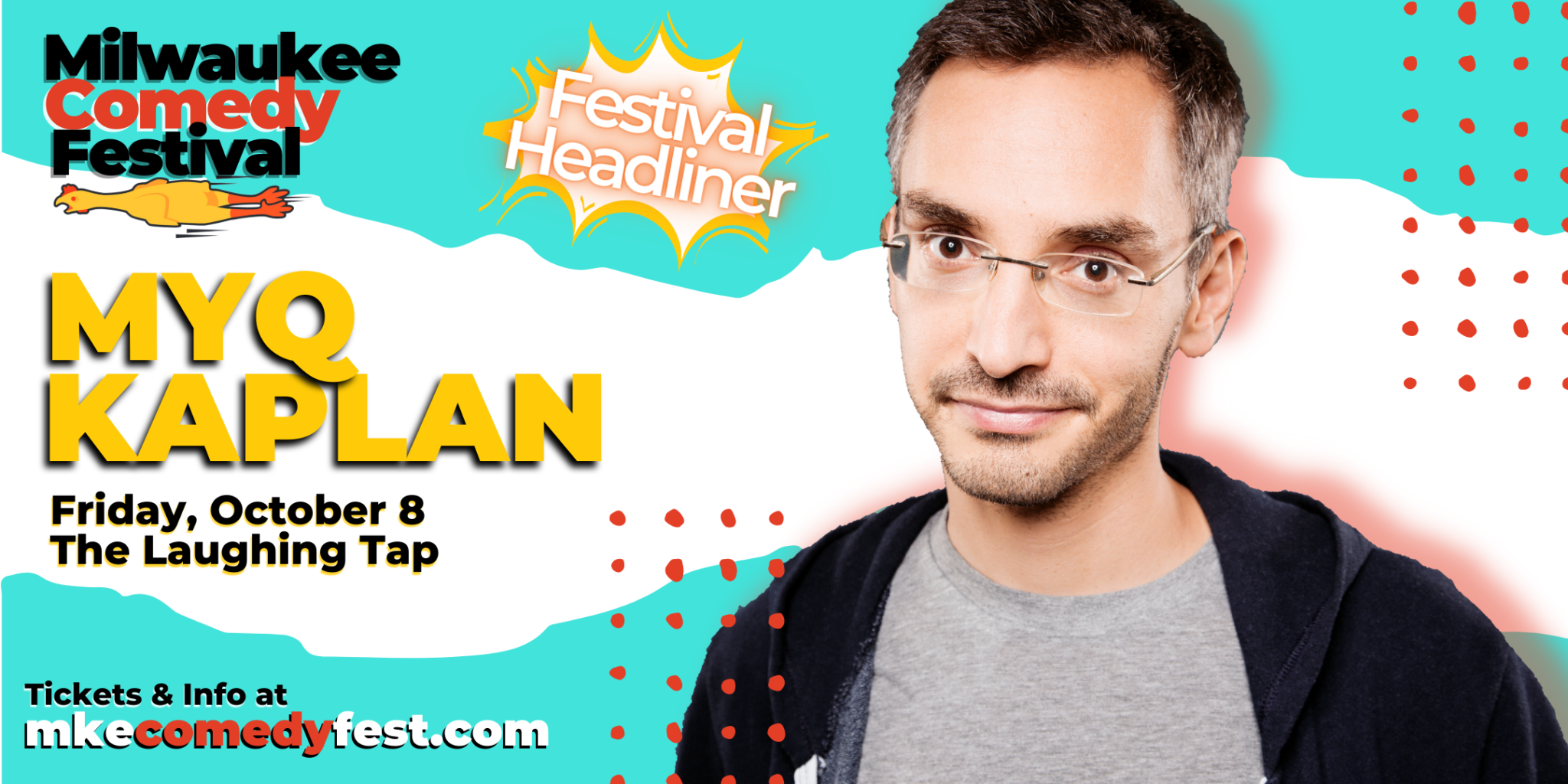 Myq Kaplan at the Milwaukee Comedy Fest! – Milwaukee Comedy Festival